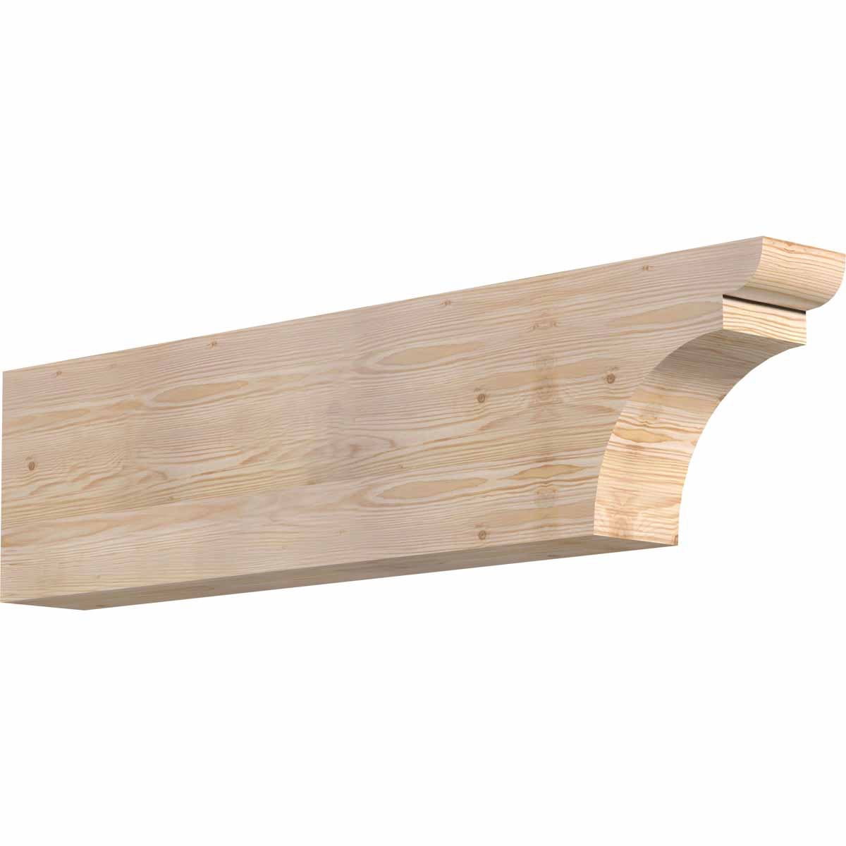 5 1/2"W x 12"H x 48"L Yorktown Smooth Rafter Tail, Douglas Fir ...