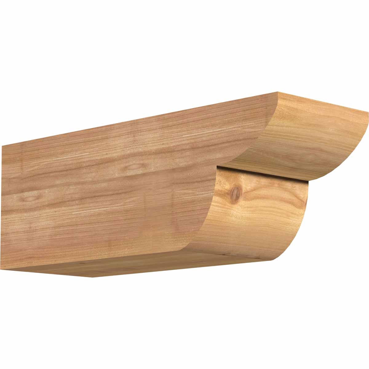 5 1/2"W x 6"H x 16"L Crestline Smooth Rafter Tail, Western Red Cedar ...