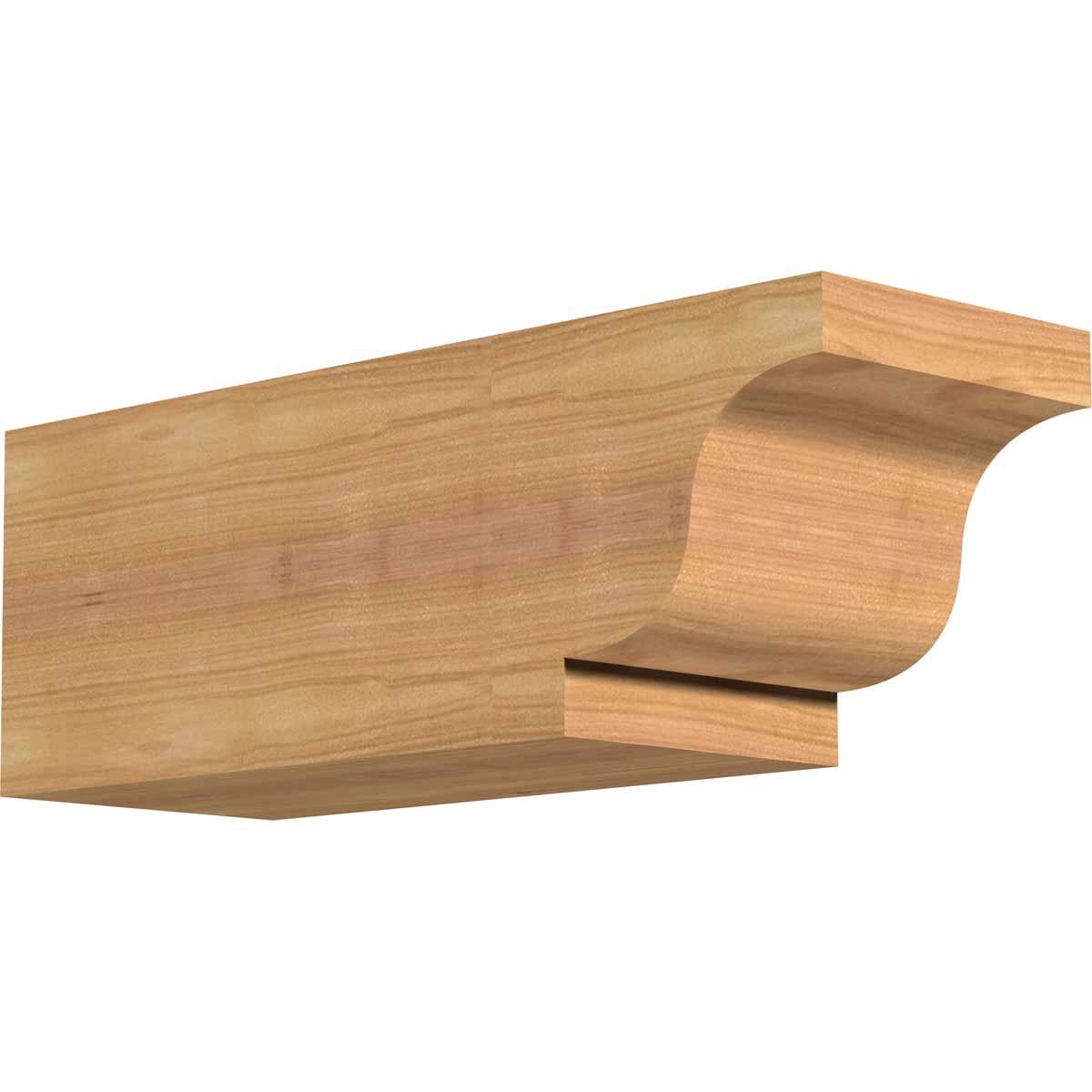5 1/2"W x 6"H x 16"L Newport Smooth Rafter Tail, Western Red Cedar ...