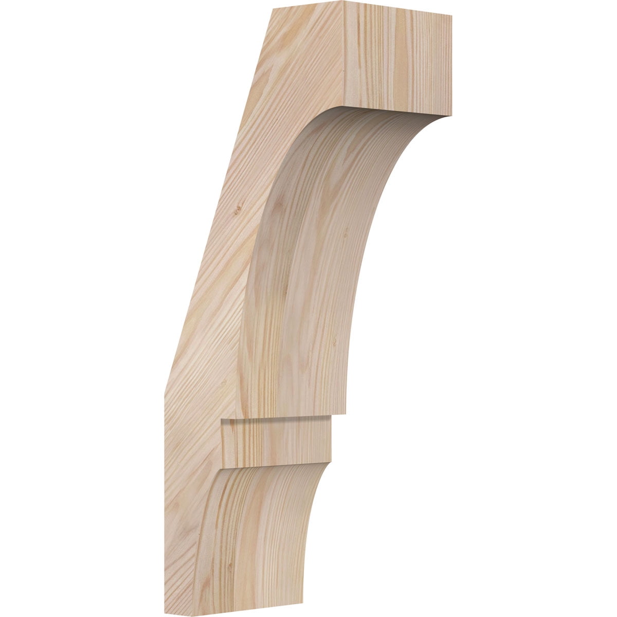 5 1/2"W x 8"D x 20"H Balboa Smooth Knee Brace, Douglas Fir - Walmart.com