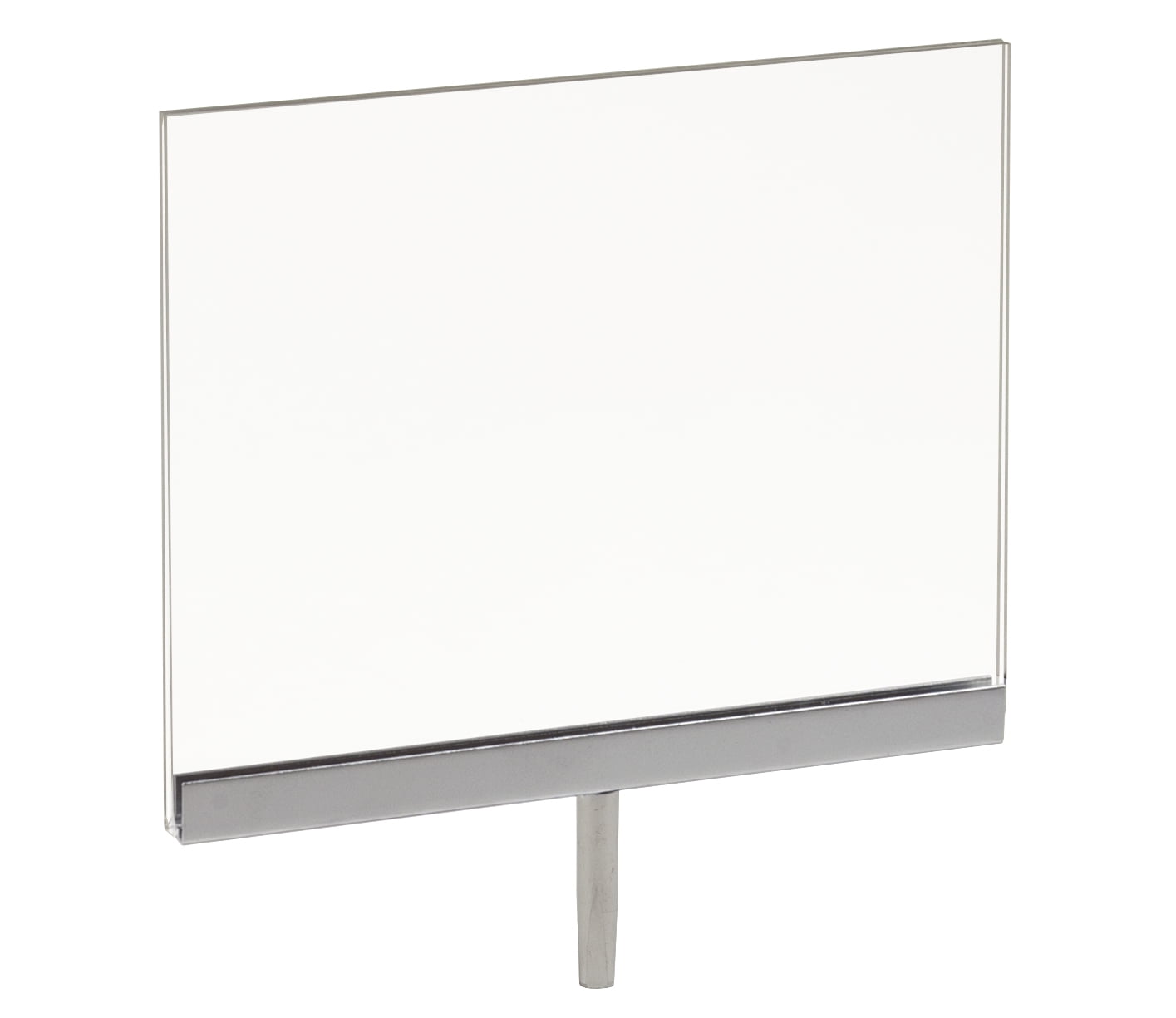 5 1/2 in. H x 7 in. W Acrylic Sign Holder with 1 1/2 in. Swedge Stem ...