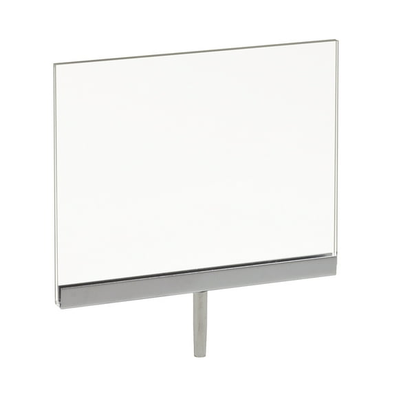 5 1/2 in. H x 7 in. W Acrylic Sign Holder with 1 1/2 in. Swedge Stem ...