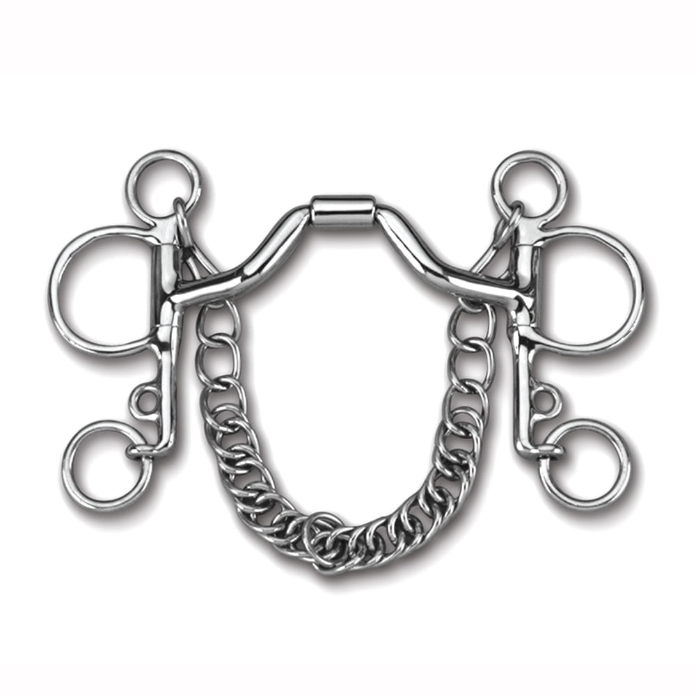 Myler MB 33 Pelham Bit: Stainless Steel, Ported Barrel & Copper Inlay ...