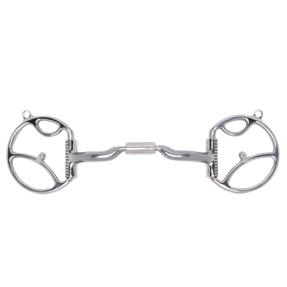 5 1/2 in Myler Western Dee Horse Bit Snaffle W/ Hooks Low Port Comfort ...