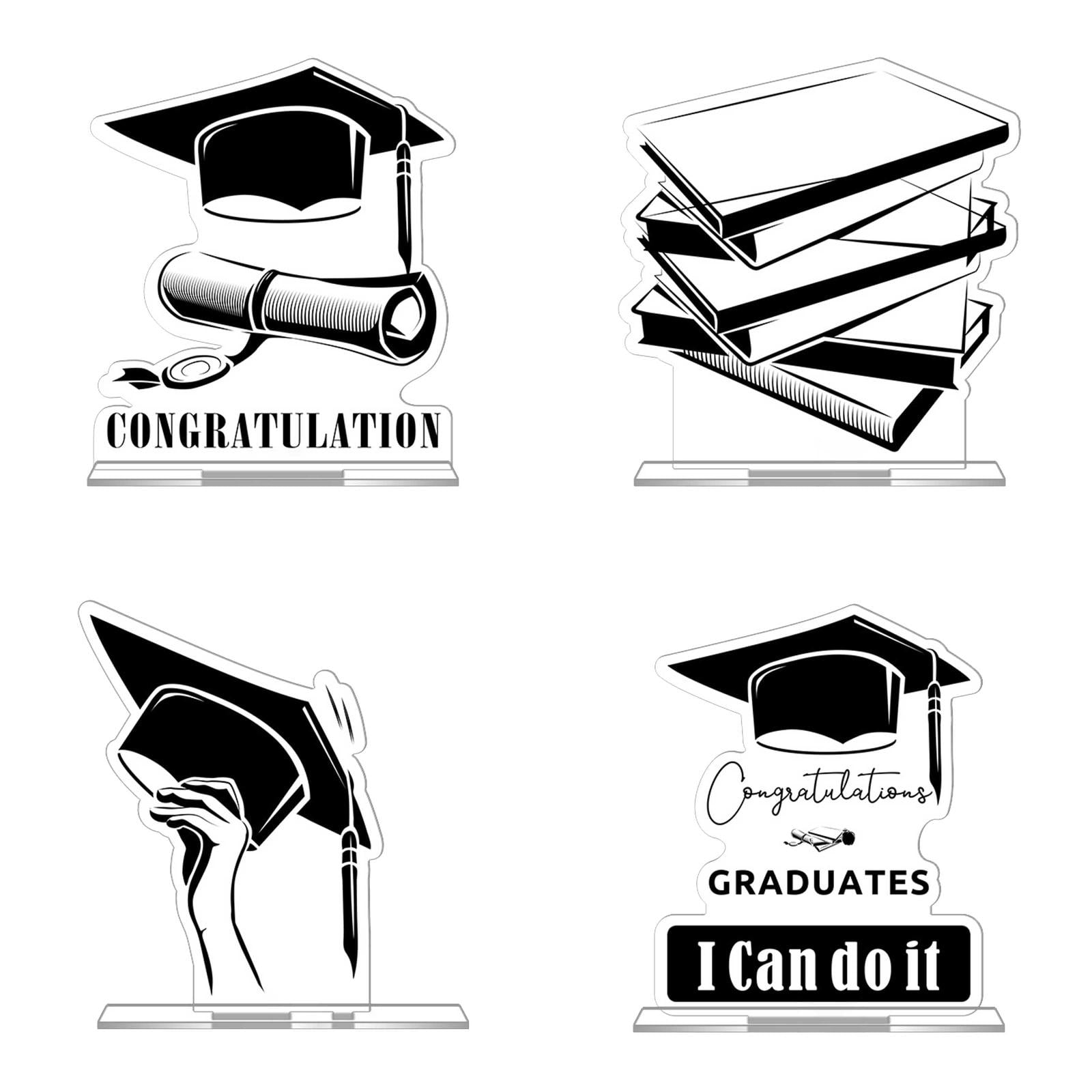 5.1*5.9'' Graduation Gifts for Her Him Graduation Acrylic Plaque with ...