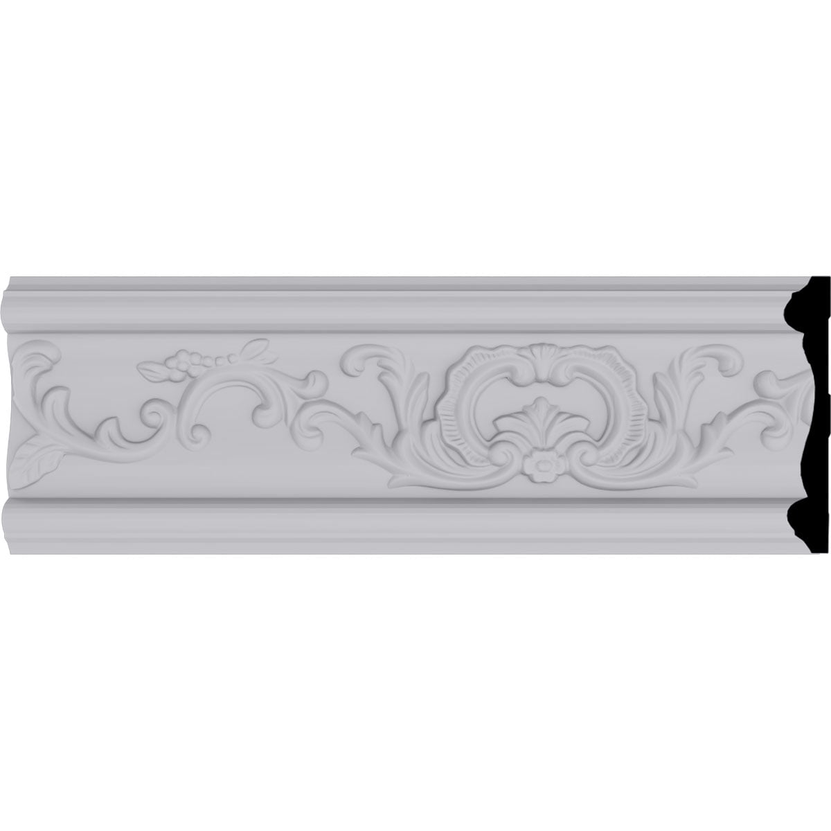 Free Shipping! 5 1/8"H x 7/8"P x 94 1/2"L Versailles Floral Leaf Panel ...