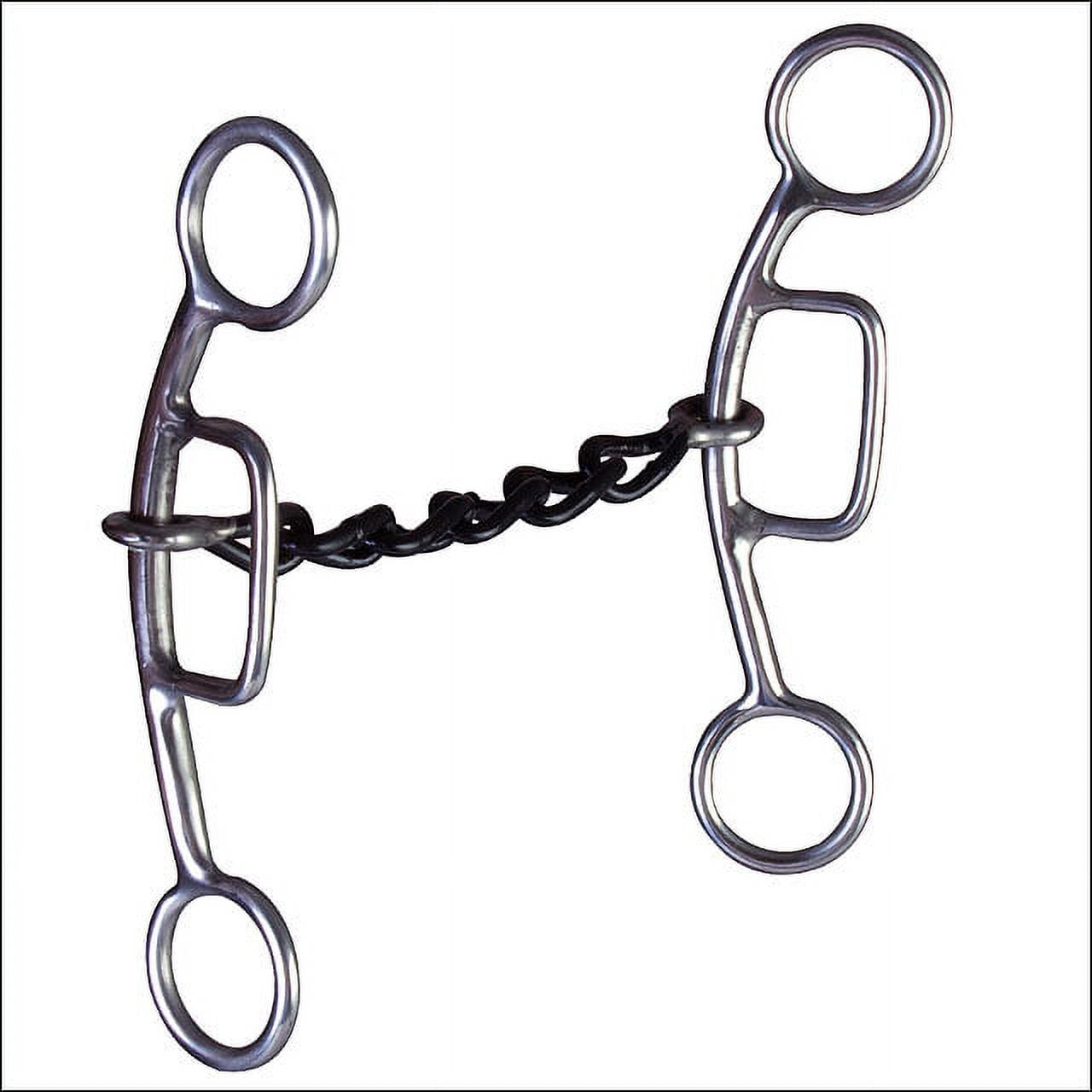 5-1/8 In Hilason Stainless Steel Sliding Horse Gag Bit Small Chain ...