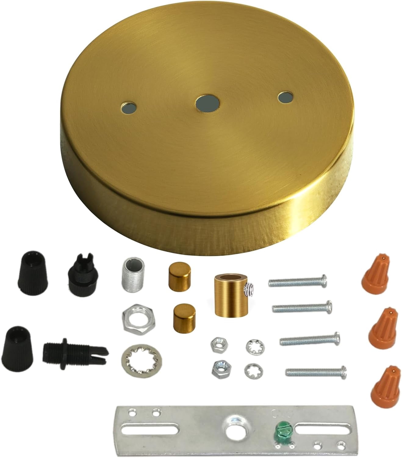5 1/8 Inches Ceiling Lighting Canopy Kit,GoldSingle Pendant Light Plate ...