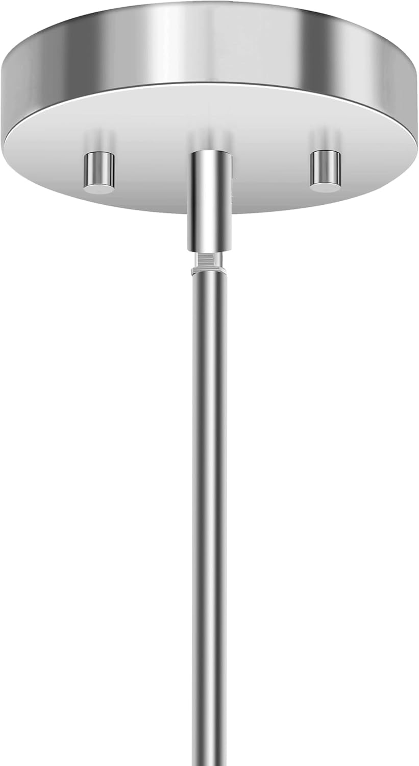 5-1/8 Inches Lighting Fixture Canopy with Exention Poles in Chrome ...