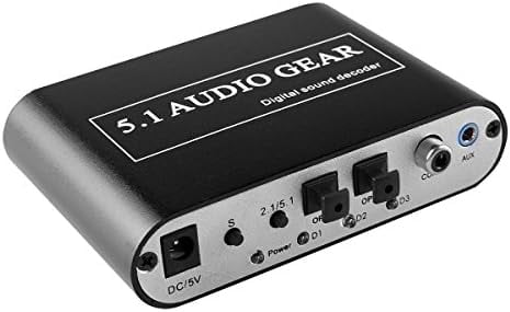 5.1 Audio Gear Digital Sound Decoder Converter Support Dolby Digital AC ...