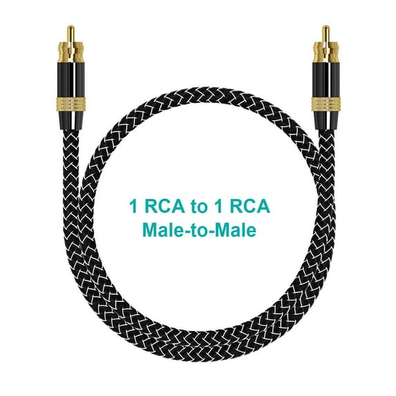 5.1 Channel Digital Coaxial Audio Cable (SPDIF) - Pure Copper, Gold ...