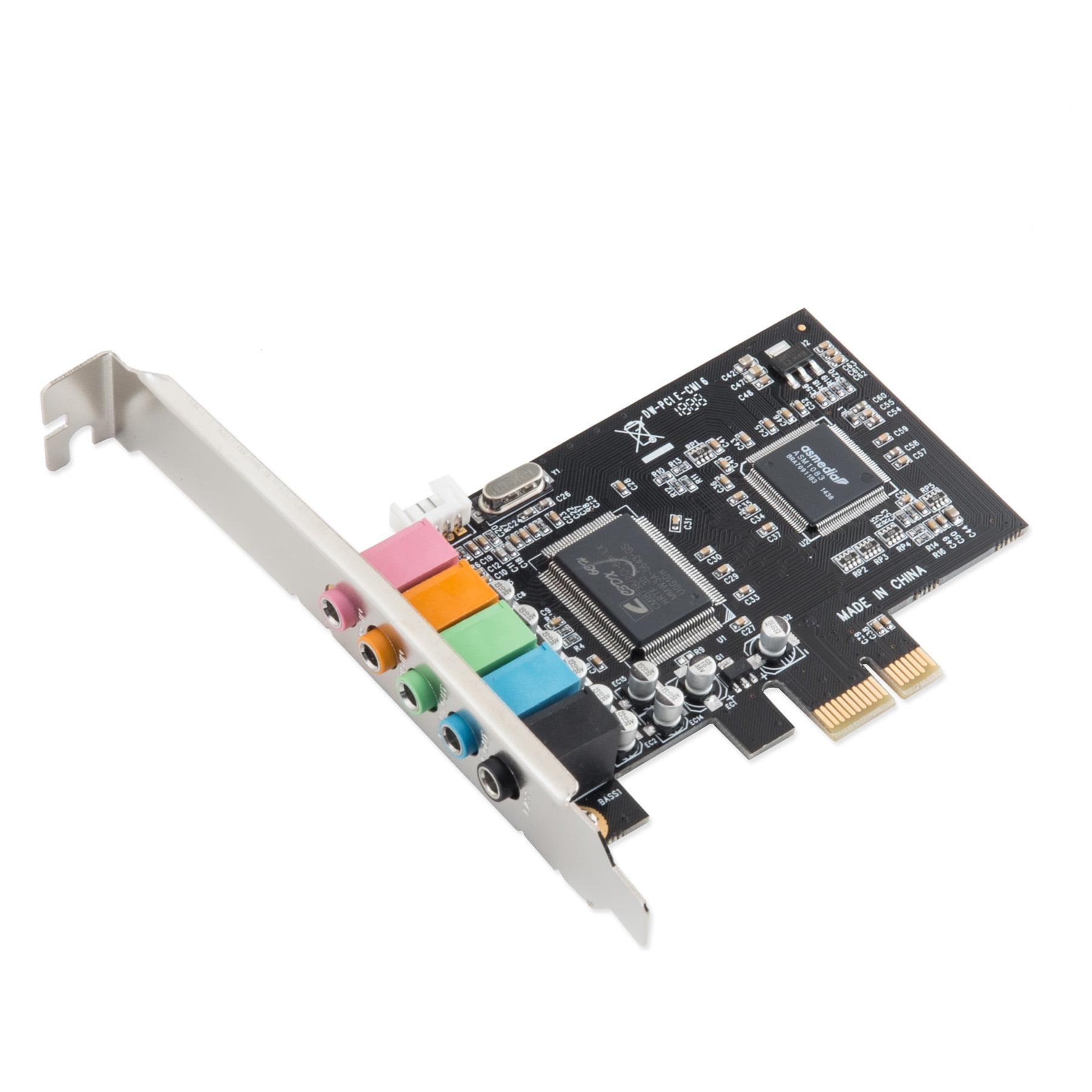 5.1 Channel PCI-e x1 Sound Card - Walmart.com