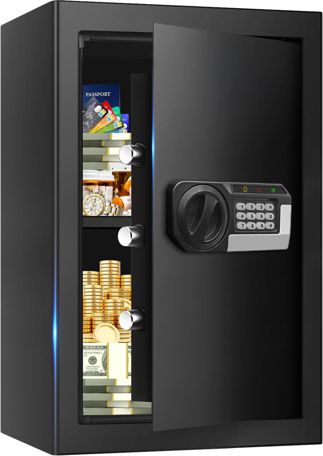 5.1 Cuft Safes Water and Fireproof, Large Safety Box Fireproof with ...