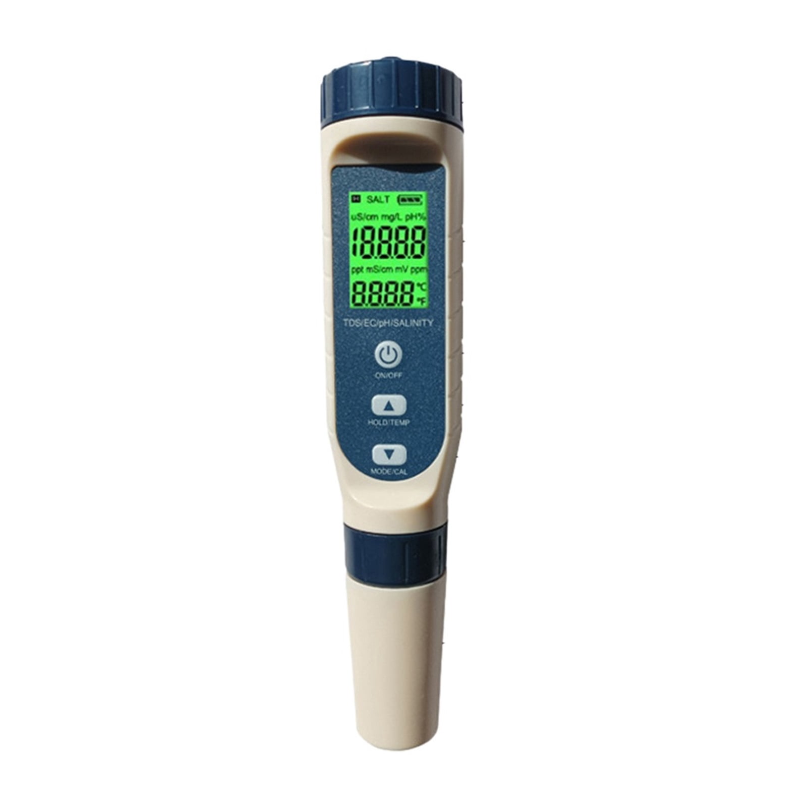 5 In 1 Digital PH Meter TDS/EC/PH/SALT/TEMP Tester Pen Portable Water ...