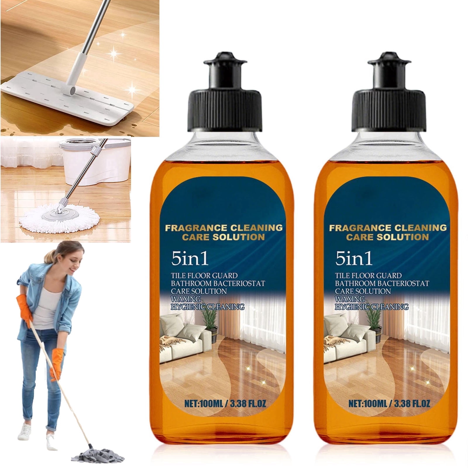5 in 1 Floor Cleaner, 2026 New 5 in 1 Fragrance Cleaning Care Solution ...