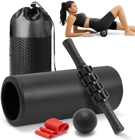 5 in 1 Foam Roller Set - Trigger Point Foam Back Roller, Muscle Roller ...