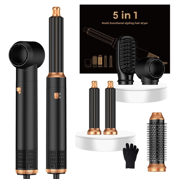 5 in 1 Hair Dryer Brush Set,Professional Negative Ionic Hot Air Styler ...