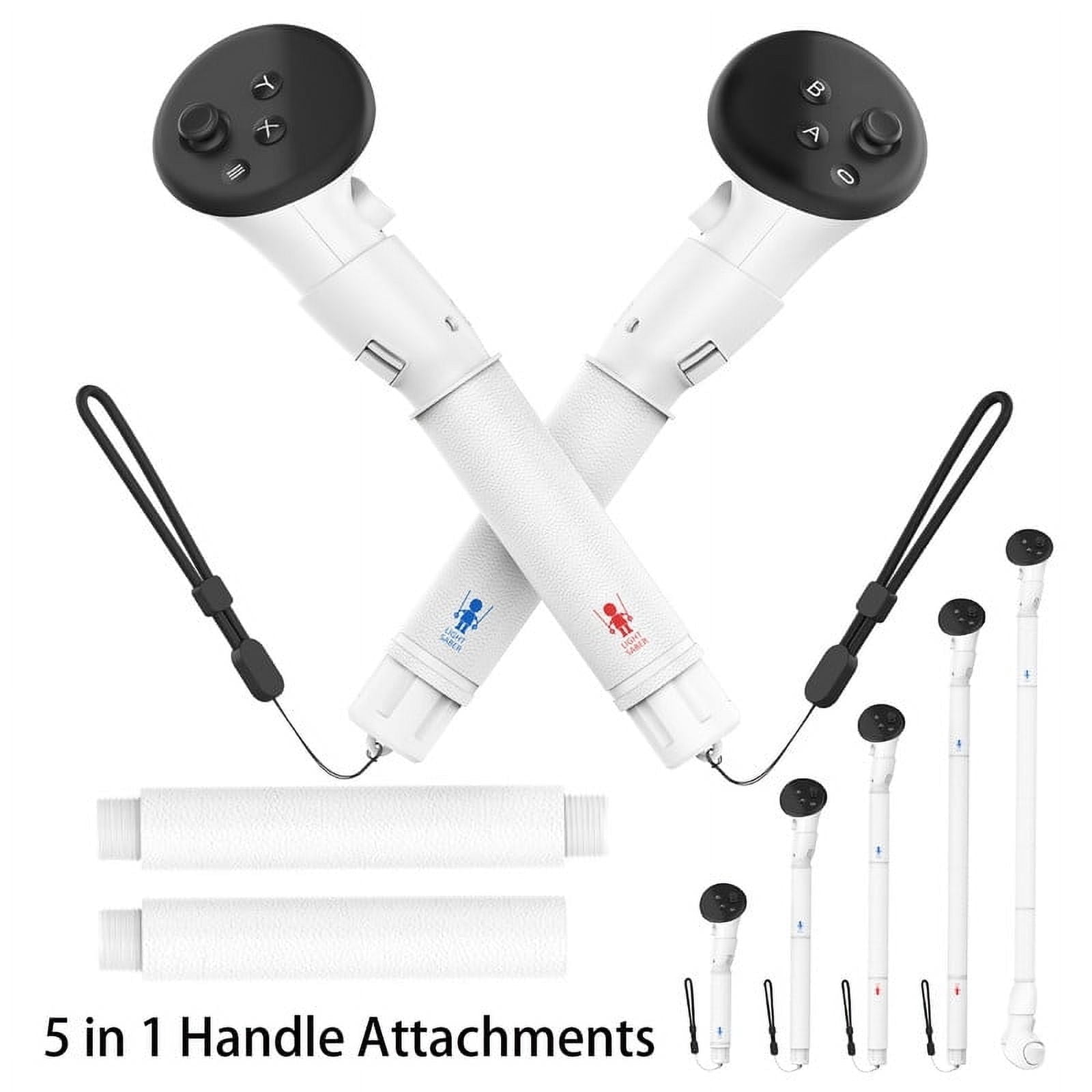 5 in 1 Handle Attachments for Meta Quest 3S/3 (Extension 7"-23"), VR ...