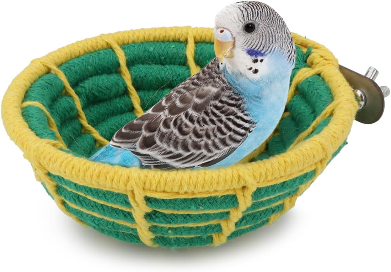 5.1 Inch Handmade Coton Rope Bird Breeding Nest, Hatch House Bird Nest ...