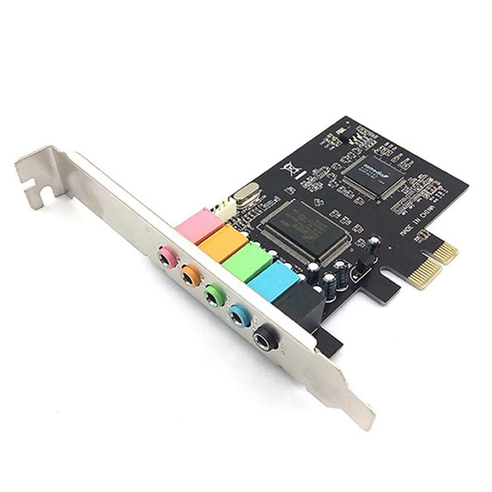 5 1 Internal Sound Card For 10 With Low Profile Bracket 3d Stereo Pci E Cmi8738 Chip 32 64 Bit