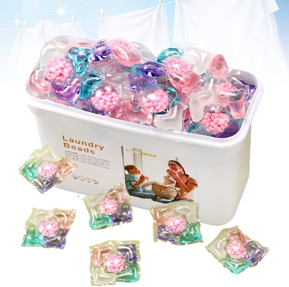 5 in 1 Laundry Beads, 2025 New Concentrated Detergent, Gentle on Skin ...