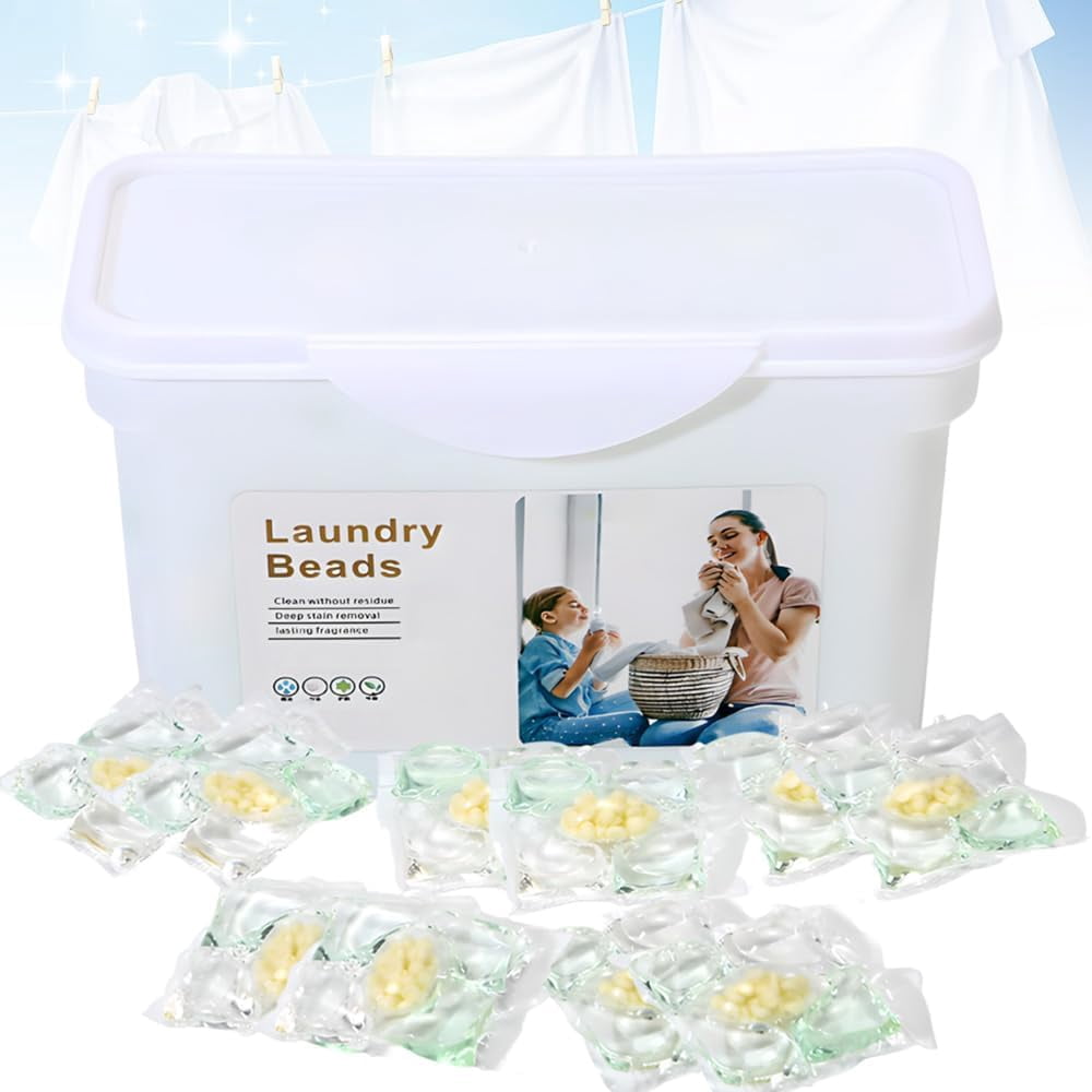 5 in 1 Laundry Beads, 2025 New Concentrated Detergent, Gentle on Skin ...