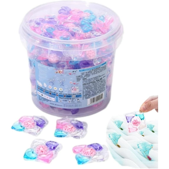 5 in 1 Laundry Pods with Beads, 5 in 1 Laundry Pods with Fabric ...