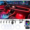 5 in 1 Led Strip Lights with App Control, RGB Colors Interior Lights ...