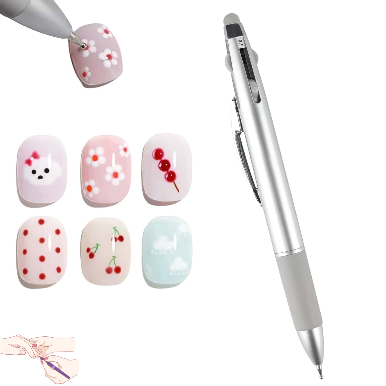 5 in 1 Nail Art Dotting Pen, Nail Dotting Pen Nail Art Dotting Tools in ...