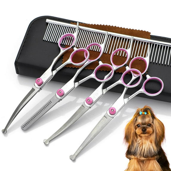 5 in 1 Premium Dog Grooming Scissors, Professional Dog Scissors for ...