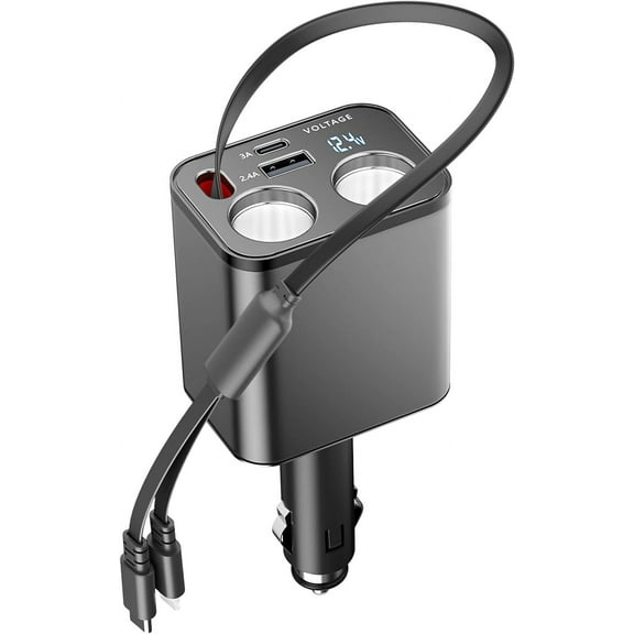 erfcxs 40WDual USB Aluminum Alloy Small Steel Fast Charging Vehicle ...