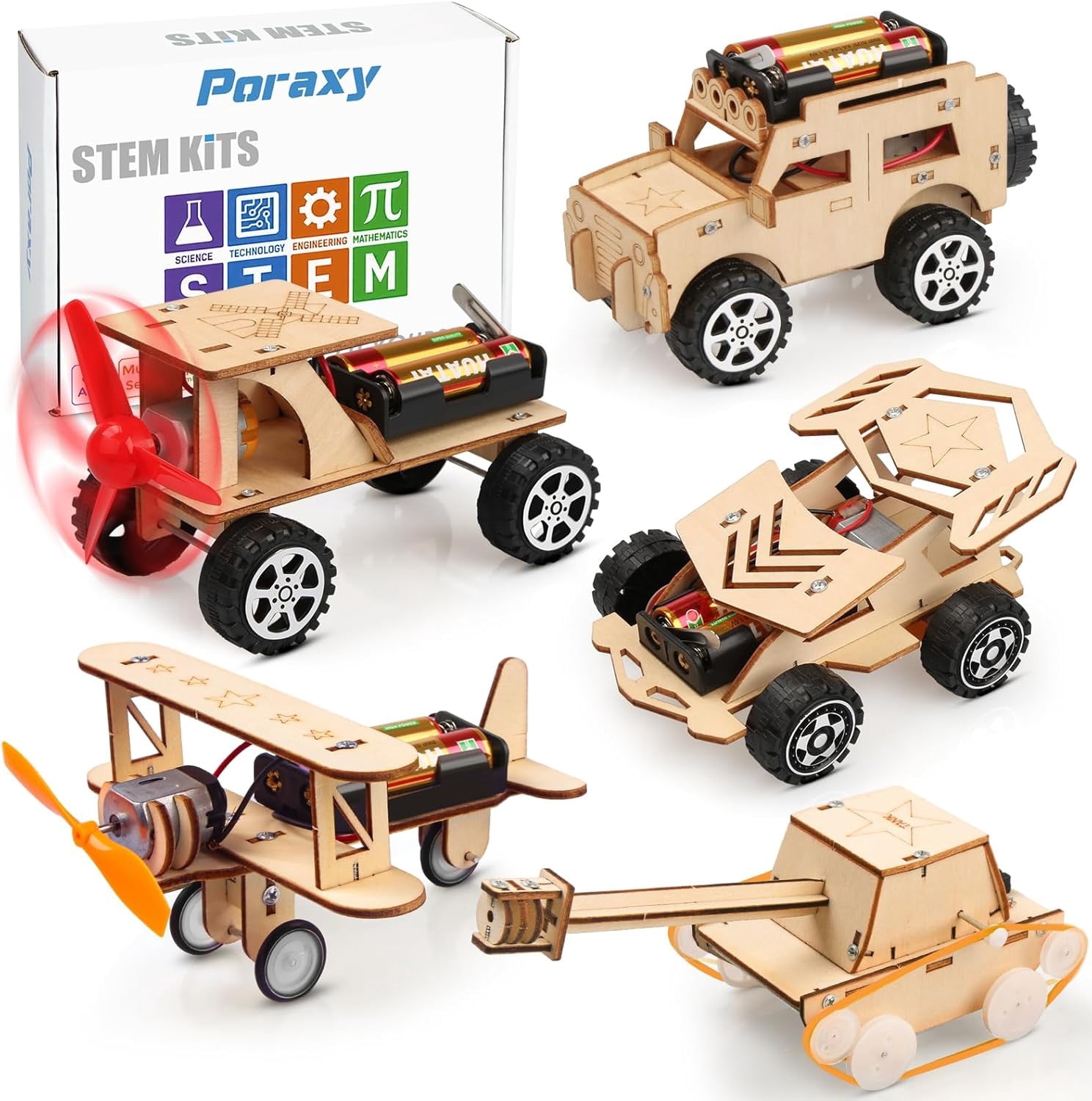 5 in 1 STEM Kits for Kids Age 8-10, Science Building Project Craft for ...