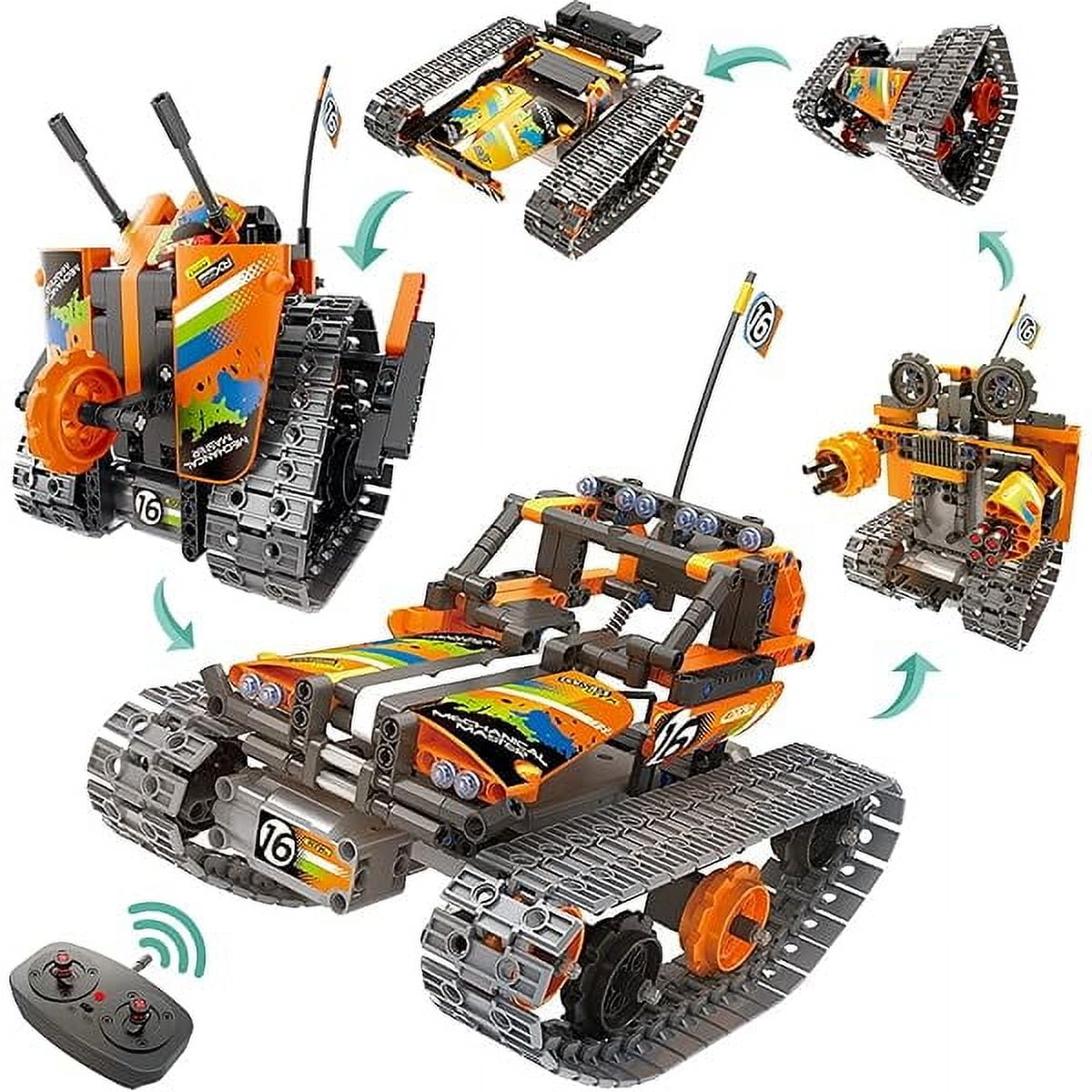 5 in 1 STEM Remote Control Building Kit, 392Pcs Blocks Erector Projects ...