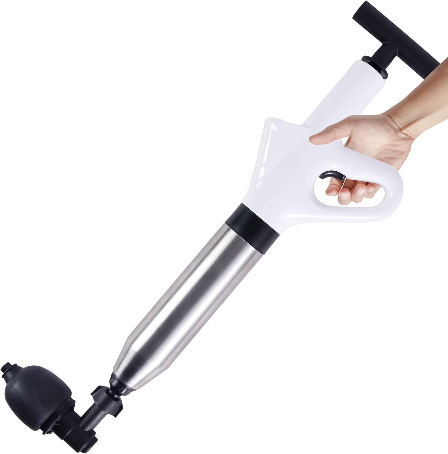 5 in 1 Toilet Plunger Kit Manual Drain Plumb Plunger Power Plungers Set ...