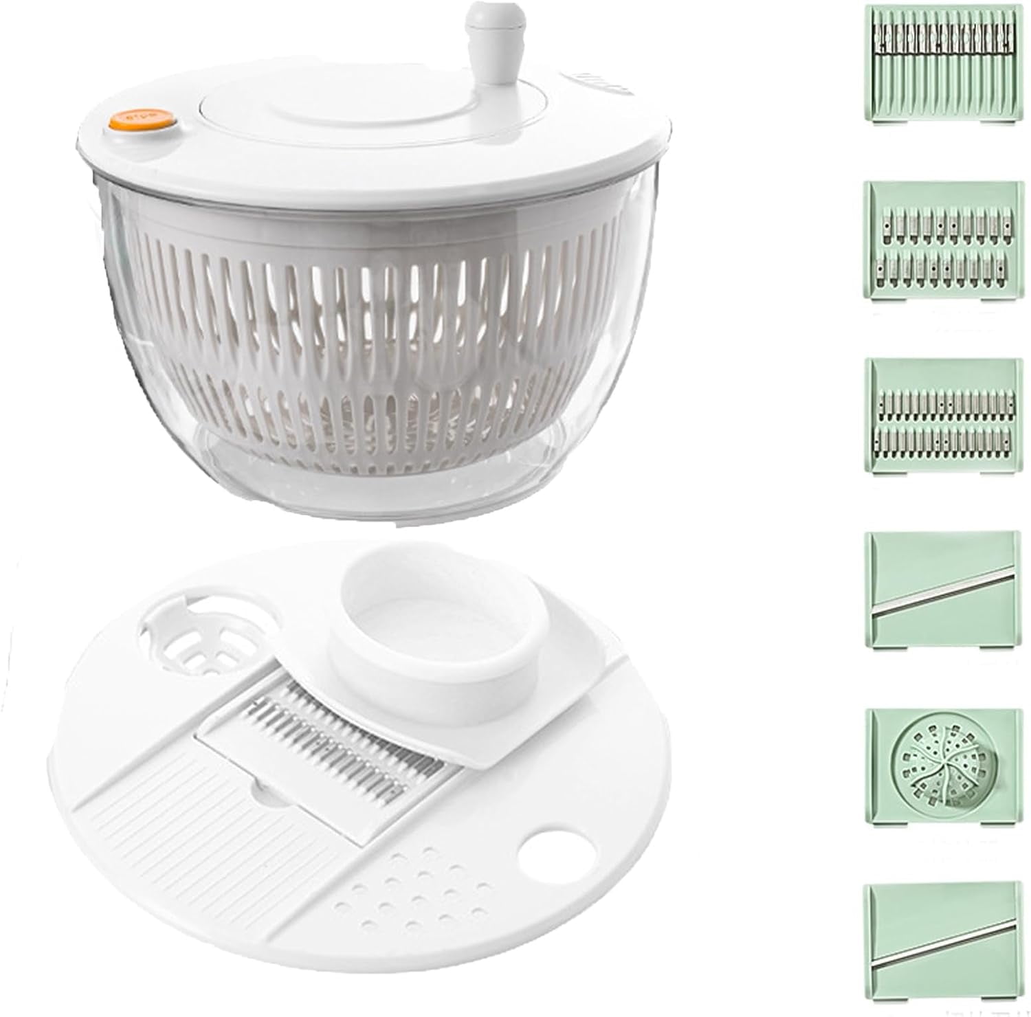 5 in 1 Vegetable Salad Spinner, Salad Slicer and Spinner, Vegetables ...