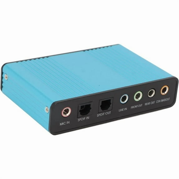 5.1-channel USB sound card, analog playback and recording, laptop ...
