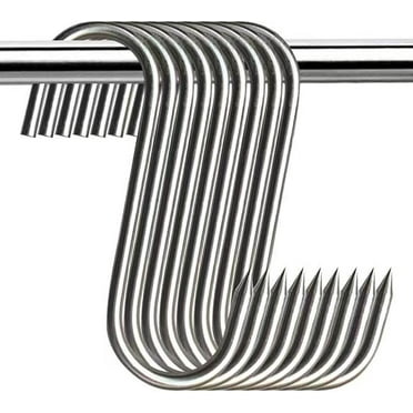 MODANU 20 Pcs Meat Hooks, 5.9 in Premium Stainless Steel Butcher Hook ...