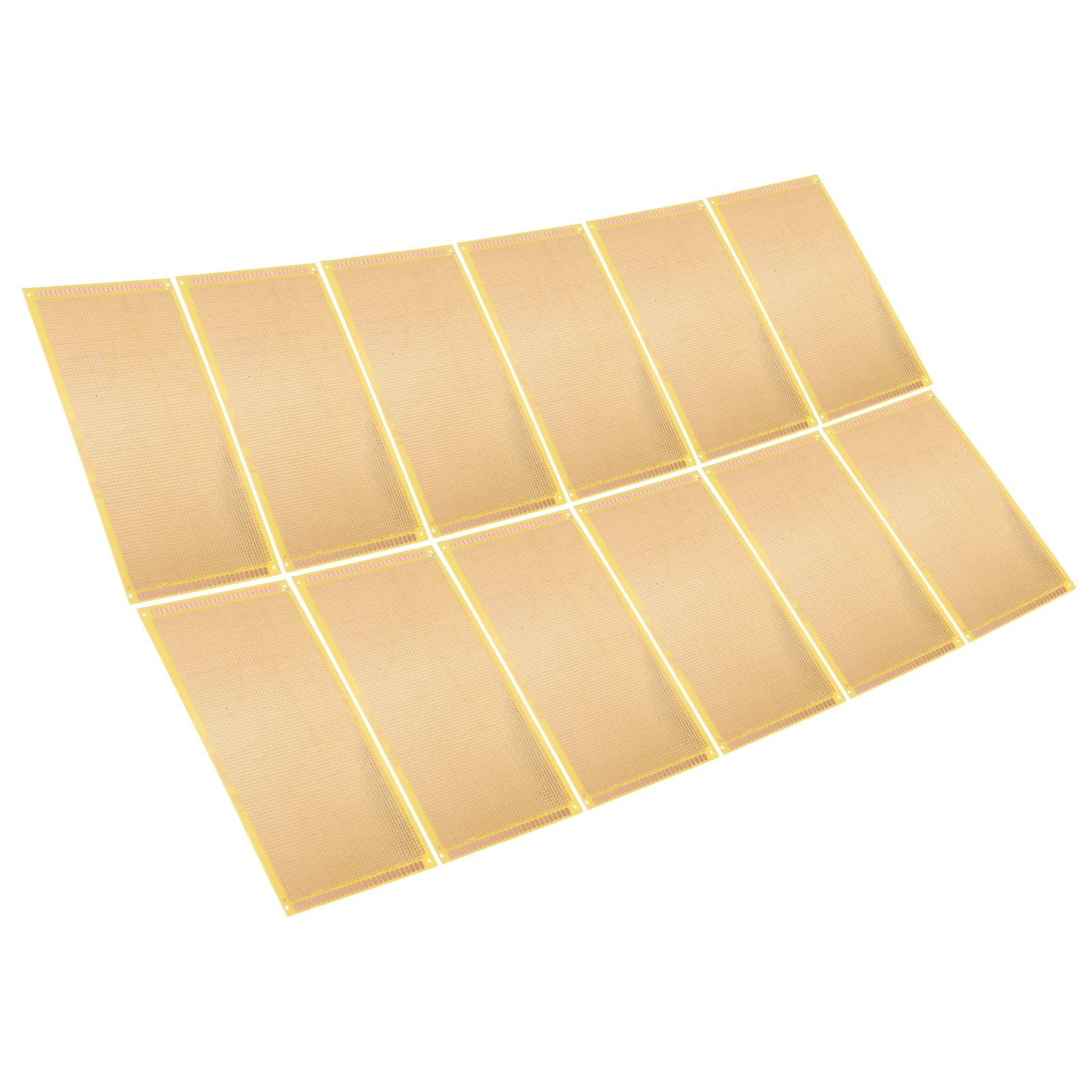 5.1" x 9.8" PCB Board Circuit, 12 Pcs Single Sided Prototype Solder ...