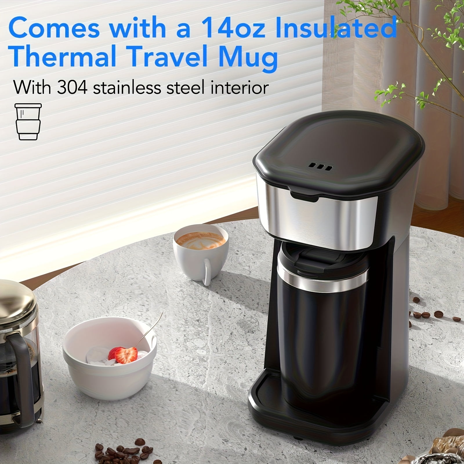 5/10/14 Cup Portable Drip Coffee Machine Series - 2-24H Insulation ...