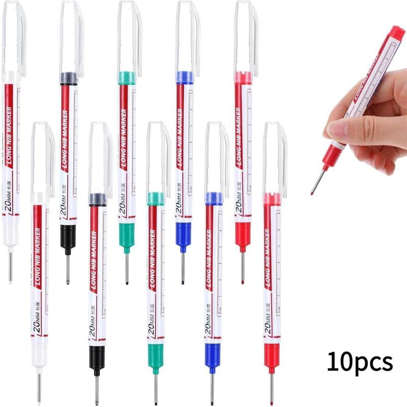 5/10/15/20 Pcs 20mm Long Head Deep Hole Marker Pens - Waterproof ...
