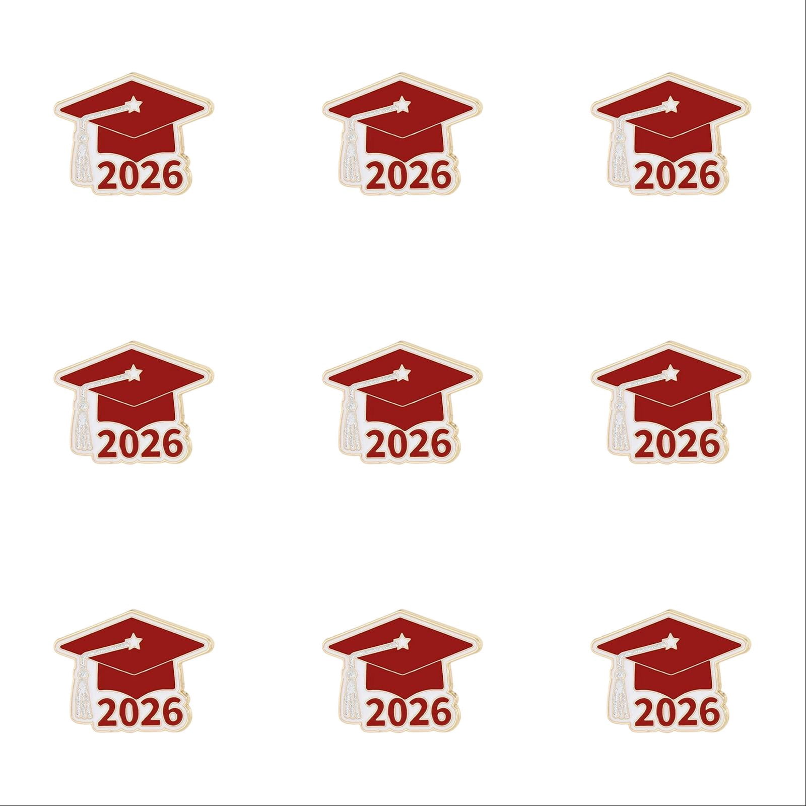 5/10/15 Pack Graduation Pins Bulk Class of 2026 Enamel Lapel Pins Cap ...