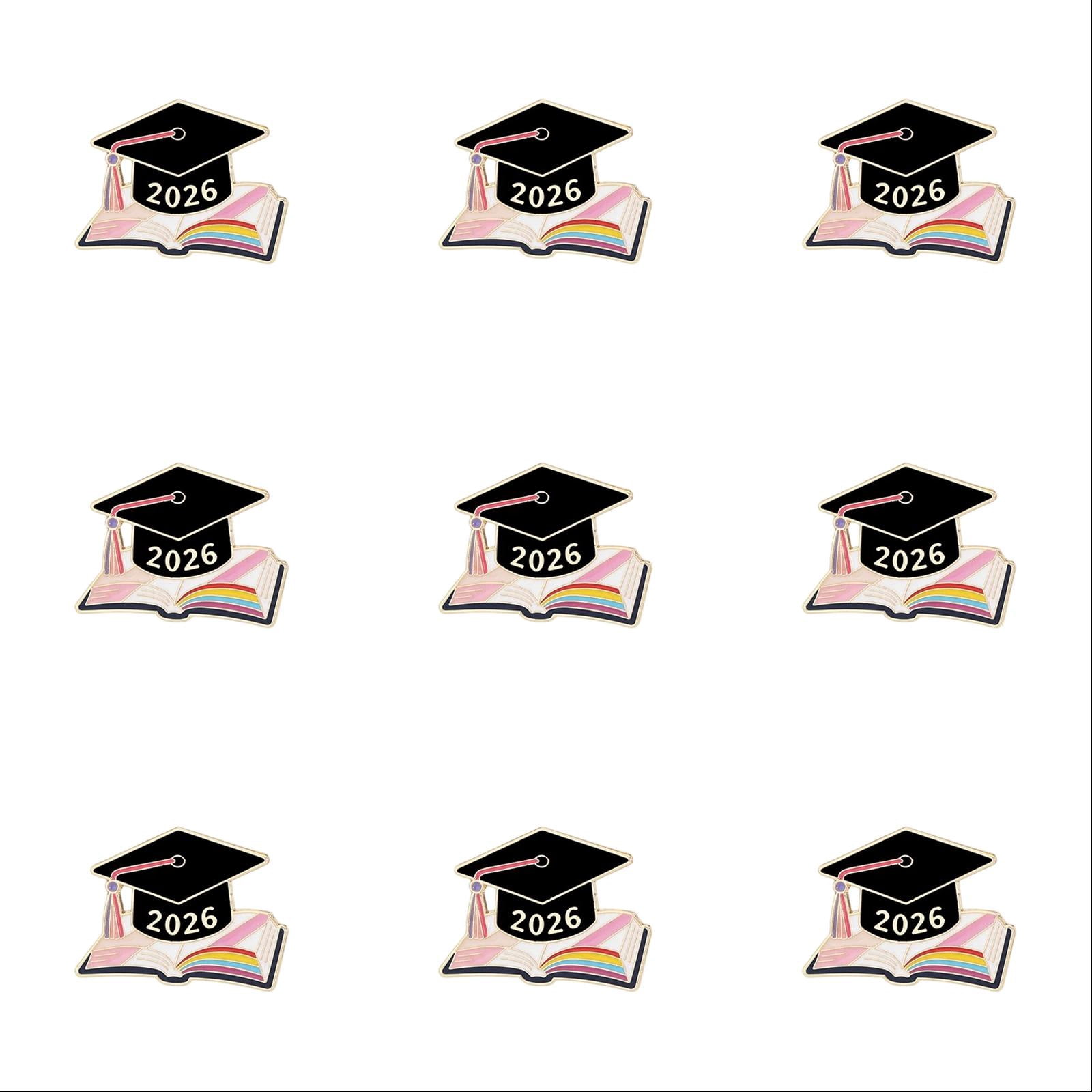 5/10/15 Pack Graduation Pins Bulk Class of 2026 Enamel Lapel Pins Cap ...