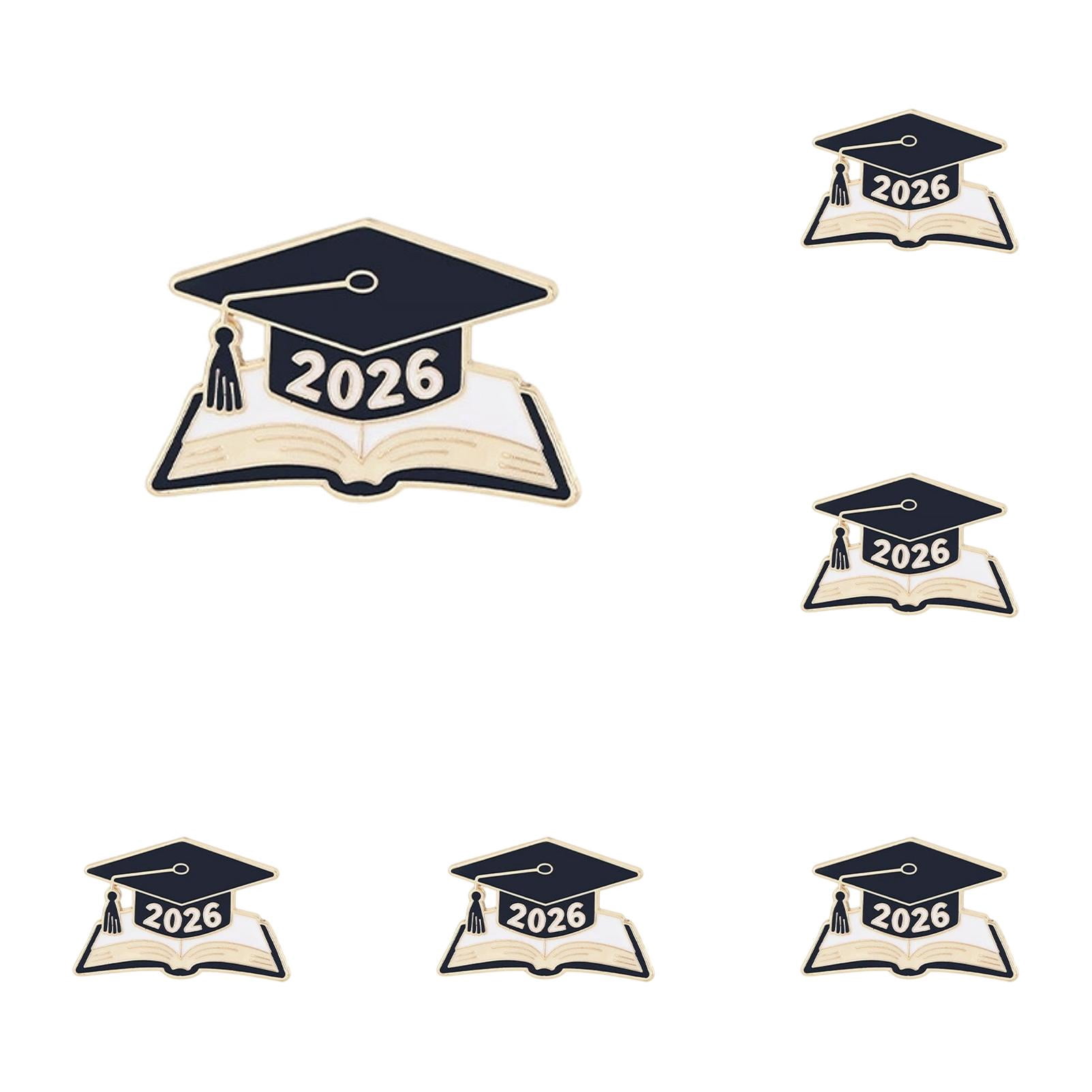 5/10/15 Pack Graduation Pins Bulk Class of 2026 Enamel Lapel Pins Cap ...