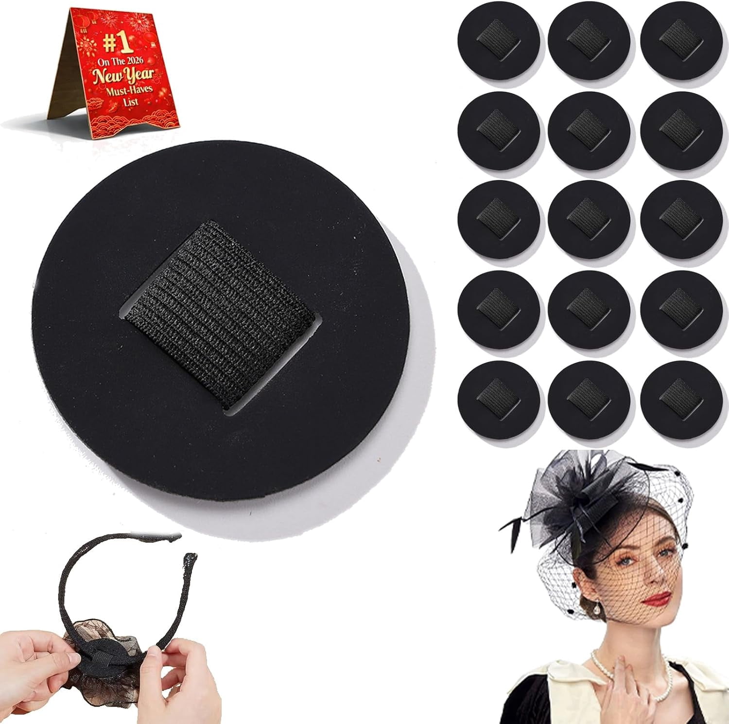 5/10/15PCS DIY Felt Hair Band Pad, Securely Glued Not Easy to Fall off ...