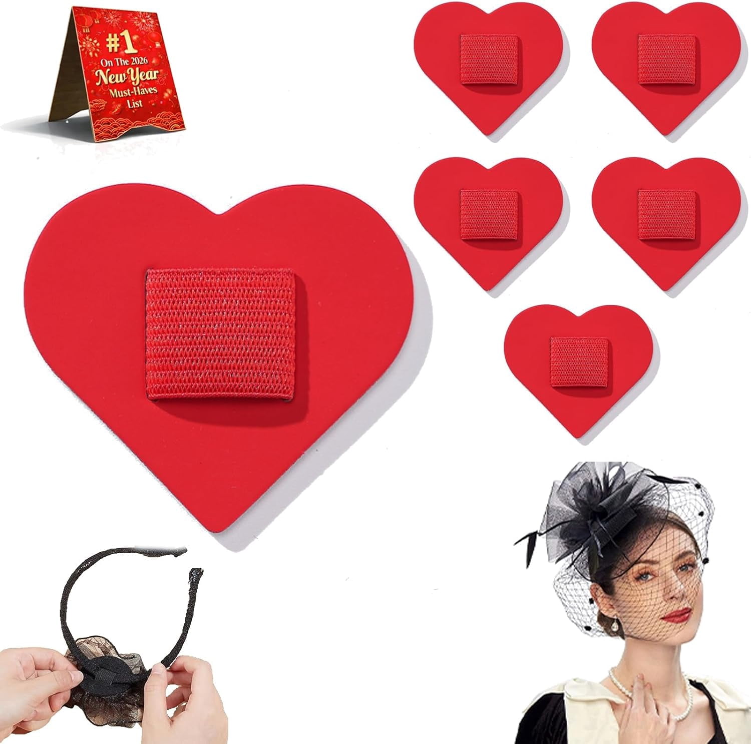 5/10/15PCS DIY Felt Hair Band Pad, Securely Glued Not Easy to Fall off ...