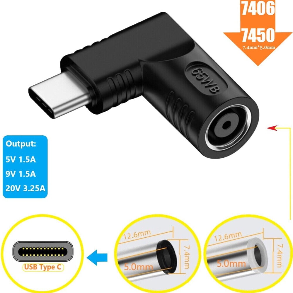 5/10/15X Laptop Charger Converter TO USB Type C PD Power Charging Cable ...