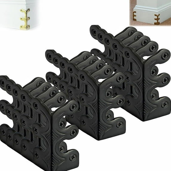 5/10/15pcs Solid Brass Baseboard Corner Protectors,Rustic Vintage Metal ...