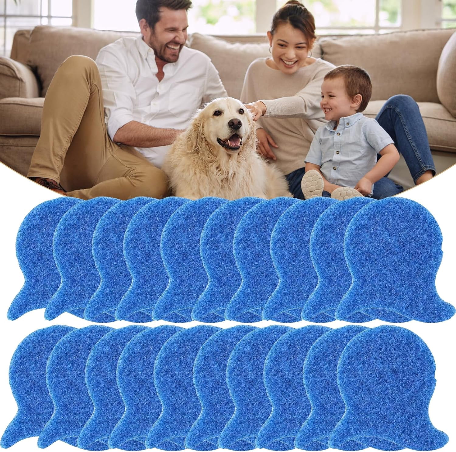 5/10/20/30 PCS Laundry Pet Hair Removal Fish - Microfiber Surface Traps ...