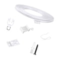 5/10/20 Meter Flexible Bendable Curtain Rails Kits Quiet Glides Rollers ...