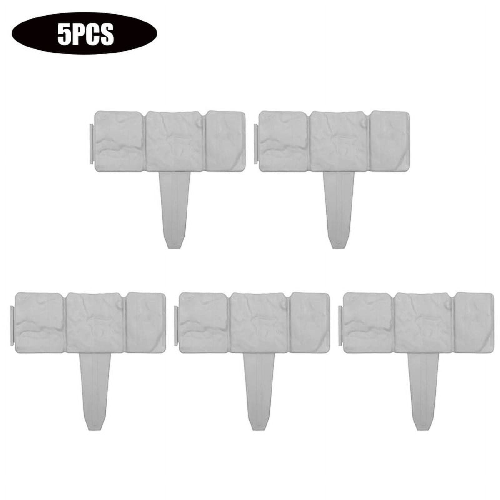 5/10/20 Pcs Imitation Stone Effect Lawn Fence Gardening Edging ...
